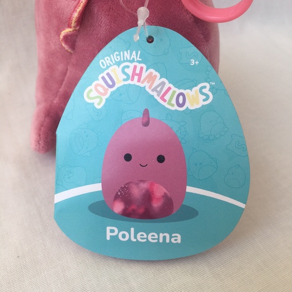 Squishmallows | Other | Poleena The Dino Squishmallow Clip Nwt | Poshmark